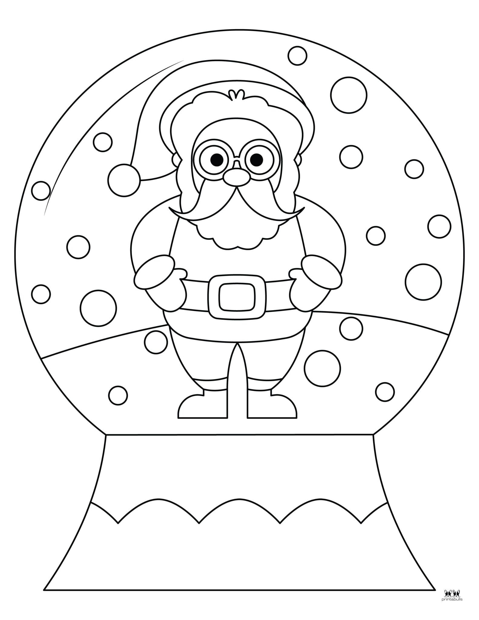 Snow Globe Coloring Pages & Templates - 25 Pages | Printabulls
