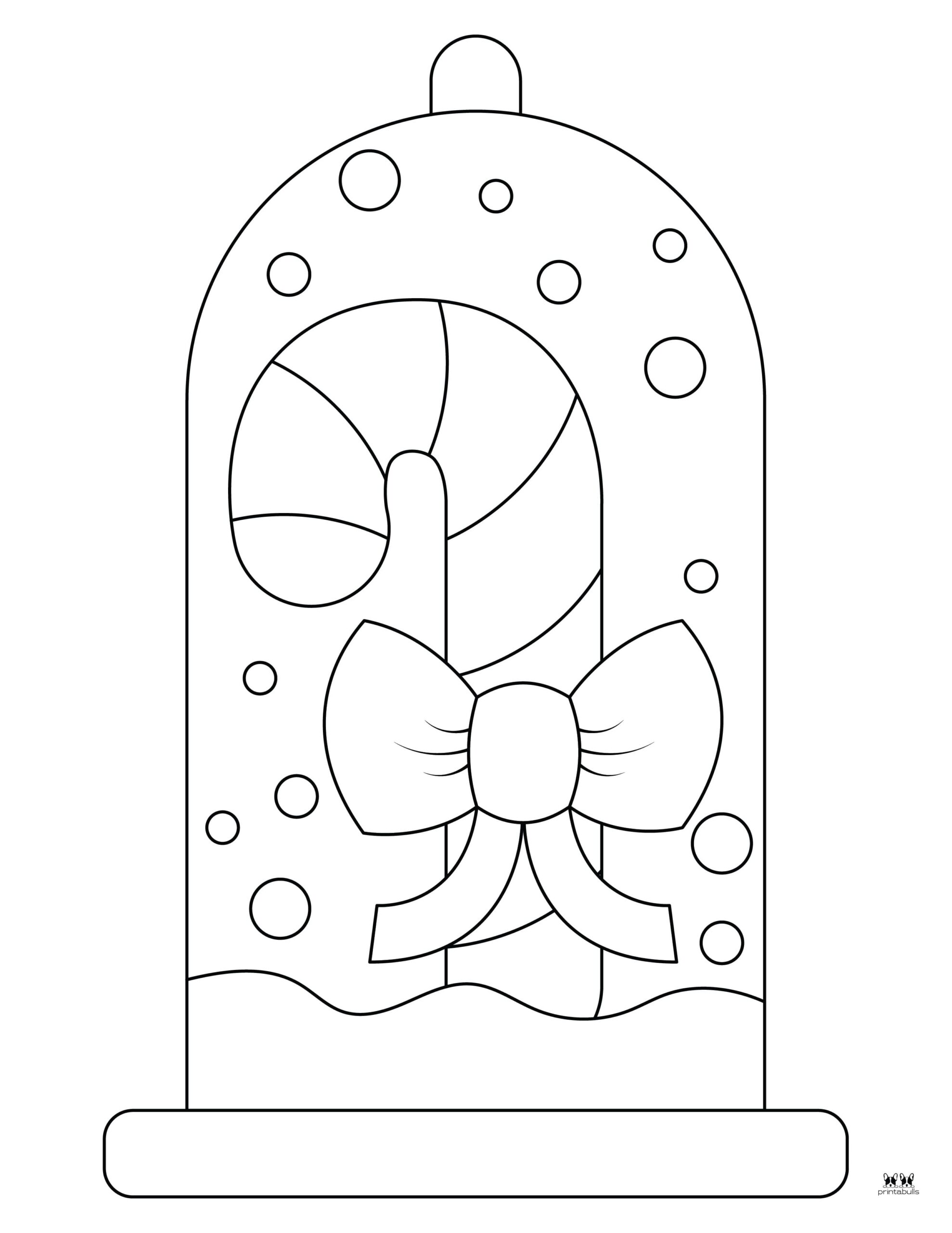 Snow Globe Coloring Pages & Templates - 25 Pages - PrintaBulk