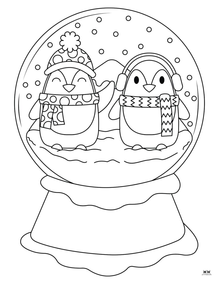 Snow Globe Coloring Pages & Templates - 25 Pages | Printabulls