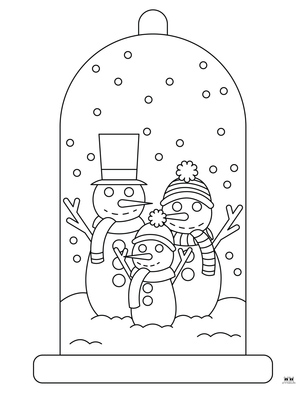 Snow Globe Coloring Pages & Templates - 25 Pages | Printabulls