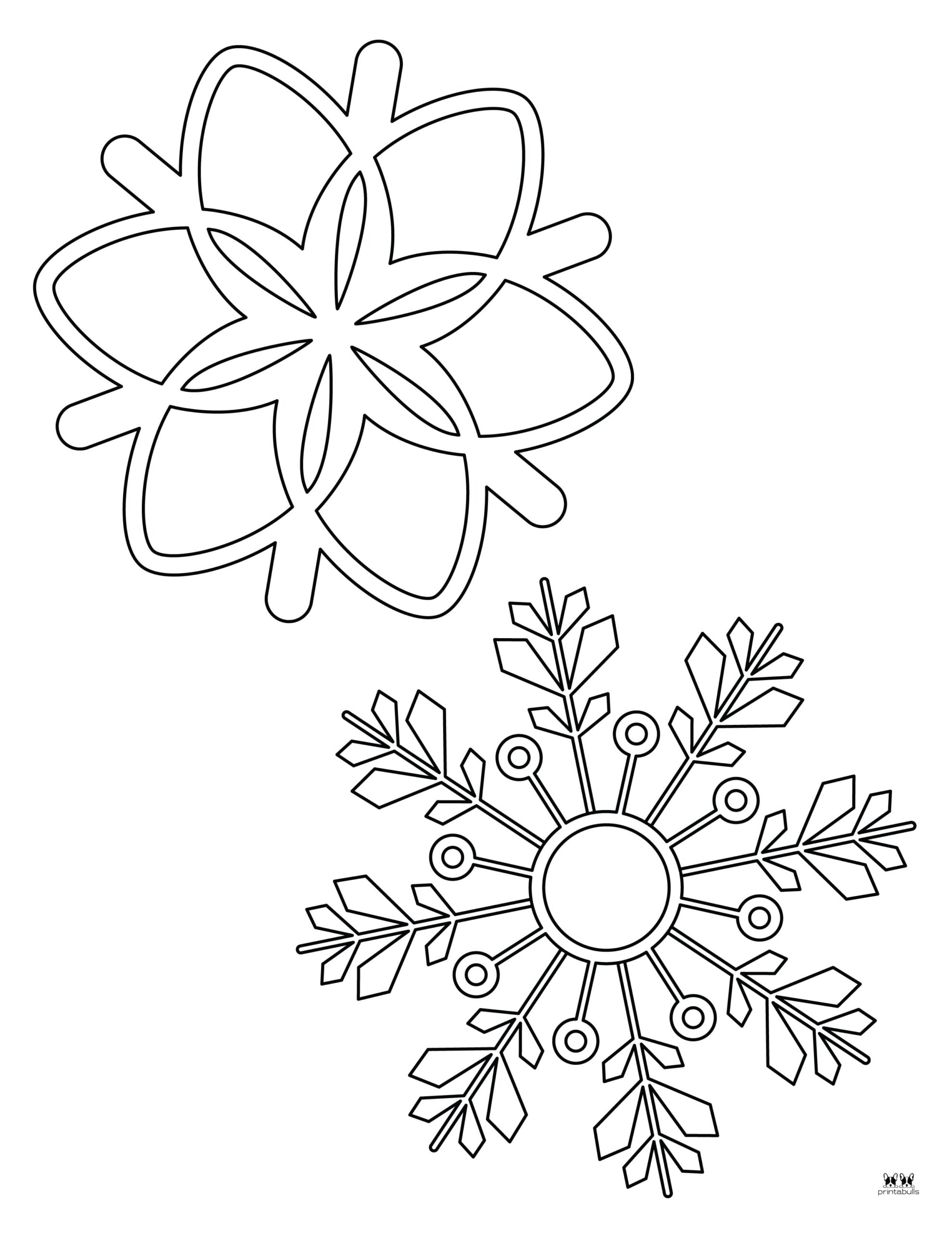 Snowflake Coloring Pages - 25 FREE Printable Pages | Printabulls