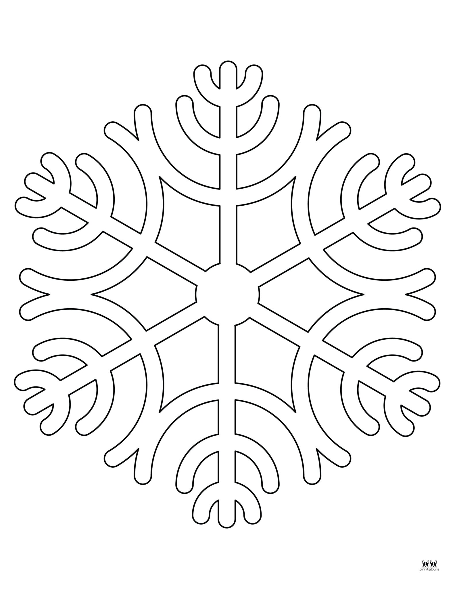 Snowflake Coloring Pages - 25 FREE Printable Pages | Printabulls