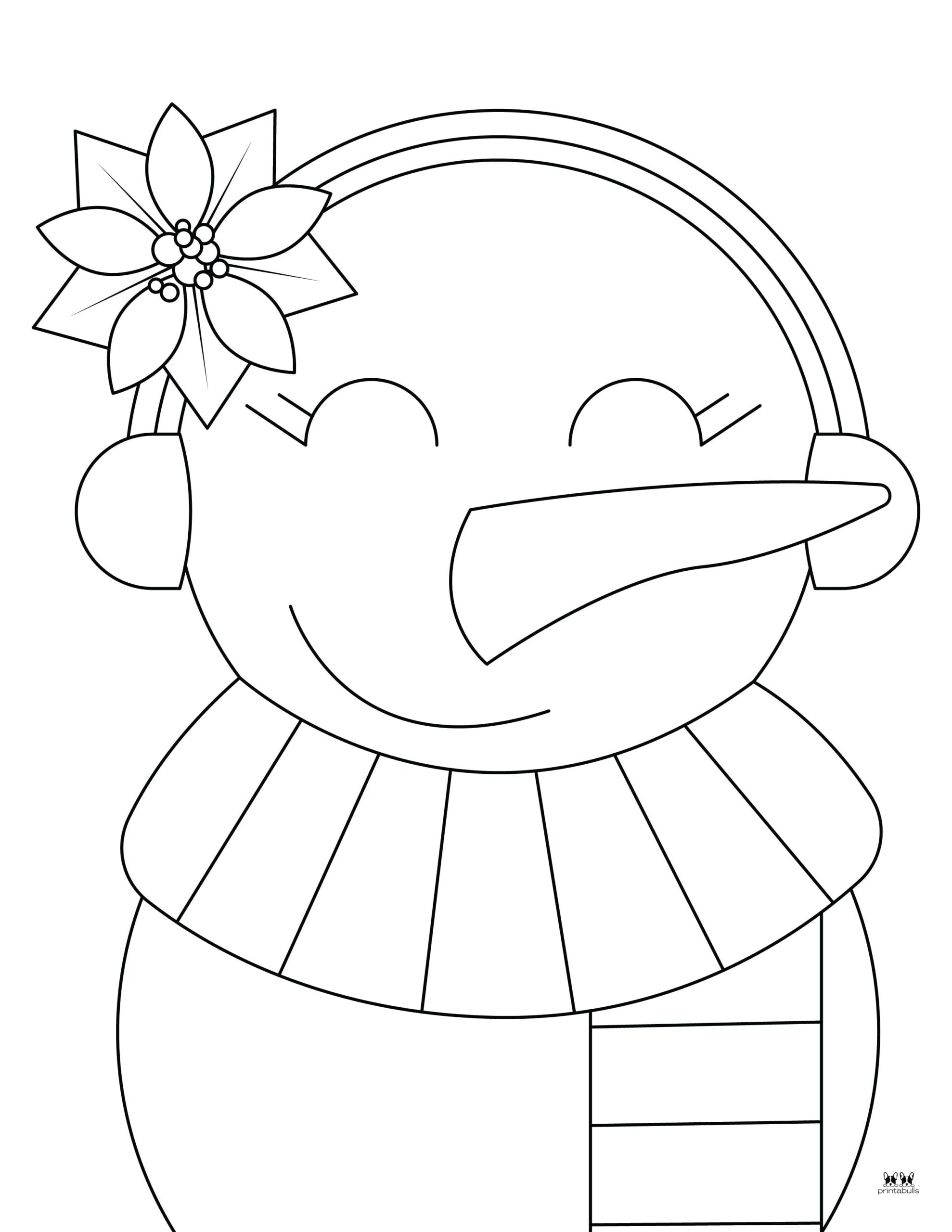 Snowman Coloring Pages & Templates - 35 Pages | Printabulls