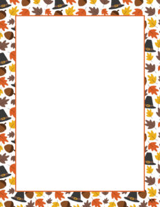 Thanksgiving Borders & Frames - 41 FREE Pages | Printabulls