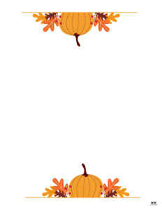 Thanksgiving Borders & Frames - 41 FREE Pages | Printabulls
