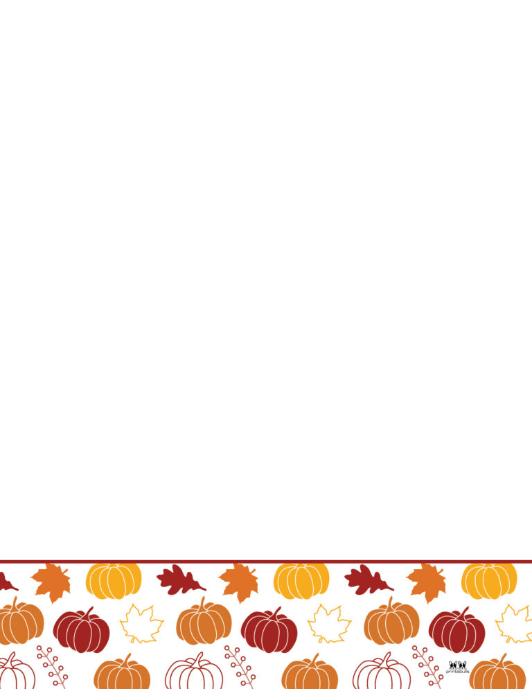 Thanksgiving Borders & Frames - 41 FREE Pages | Printabulls