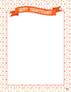 Thanksgiving Borders & Frames - 41 FREE Pages | Printabulls