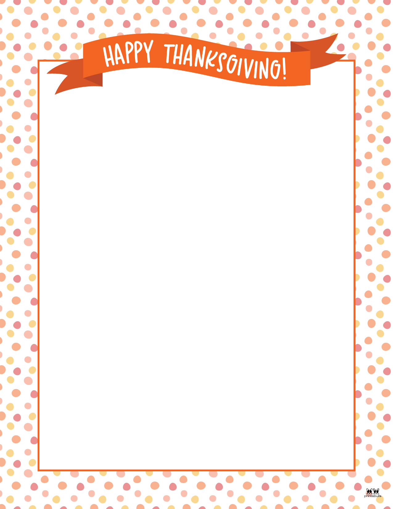 Thanksgiving Borders & Frames - 41 FREE Pages | Printabulls