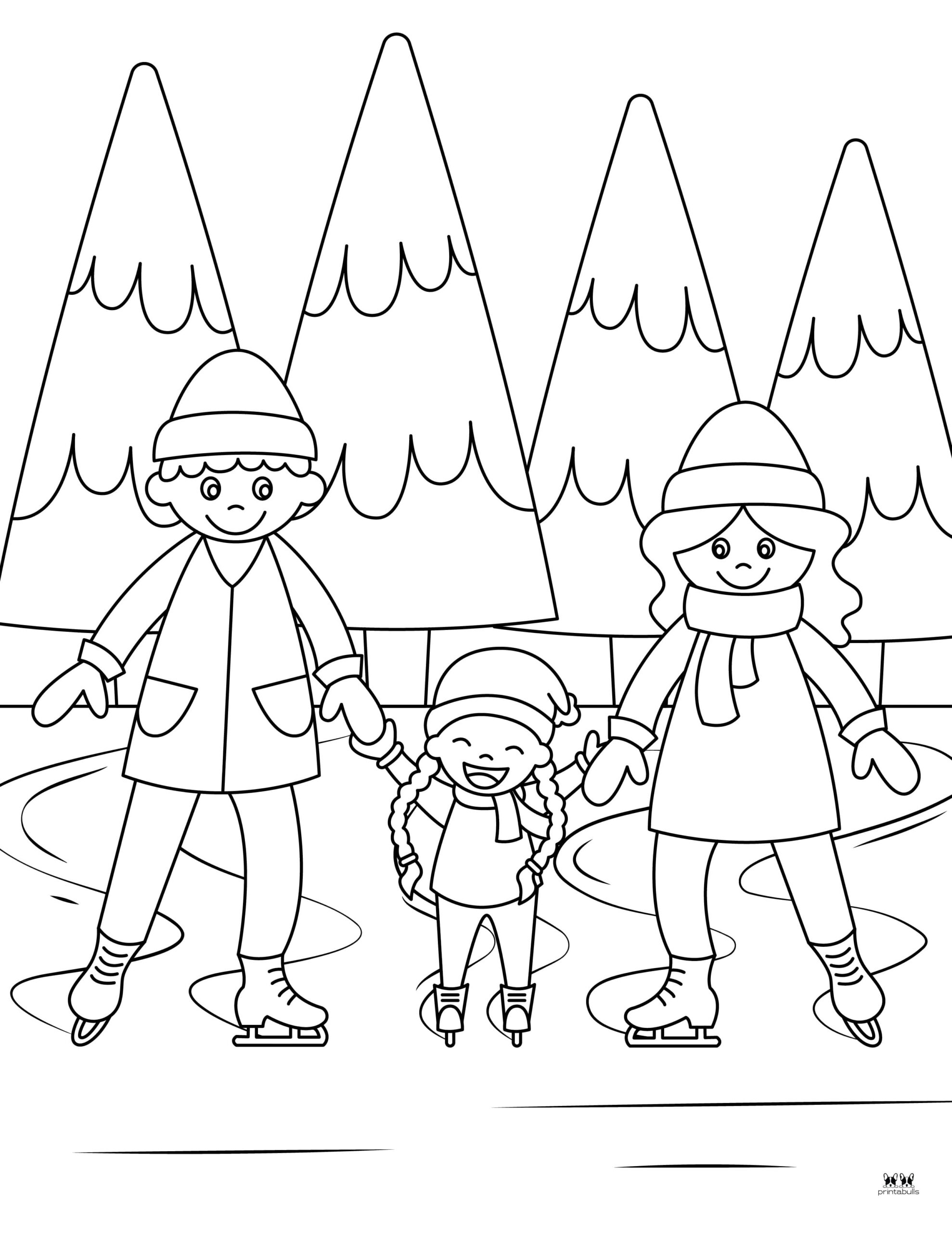 Winter Coloring Pages - 50 FREE Pages | Printabulls