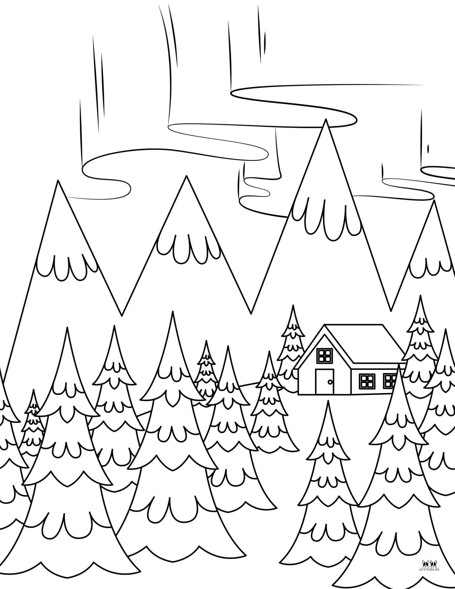 Winter Coloring Pages - 50 FREE Pages | Printabulls