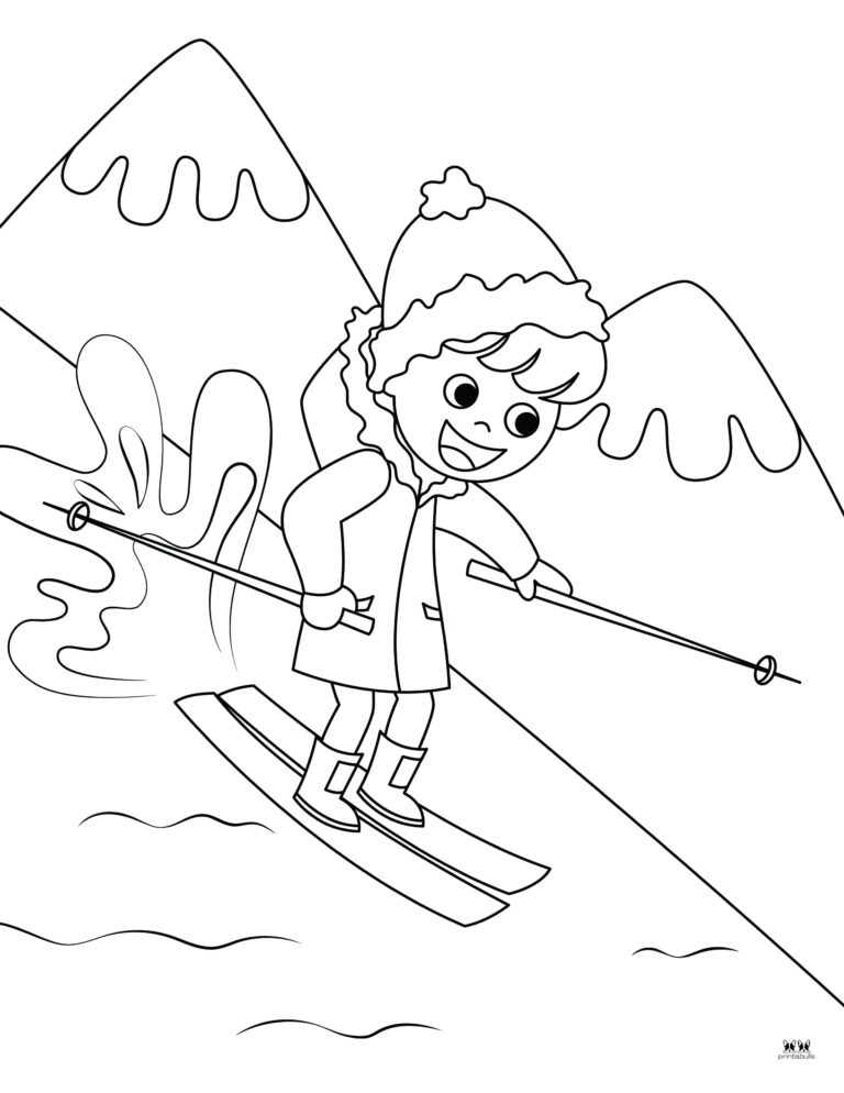 Winter Coloring Pages - 50 FREE Pages | Printabulls
