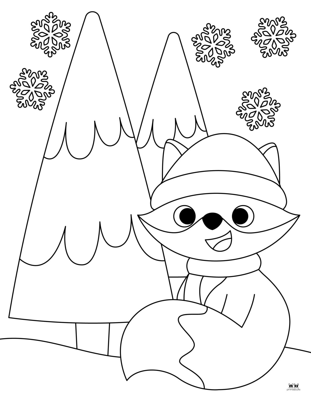 Winter Coloring Pages - 50 FREE Pages | Printabulls