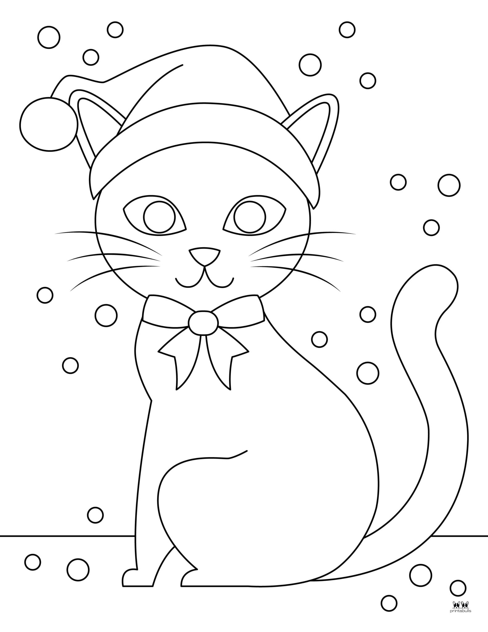 Santa Hat Templates & Coloring Pages - FREE | Printabulls