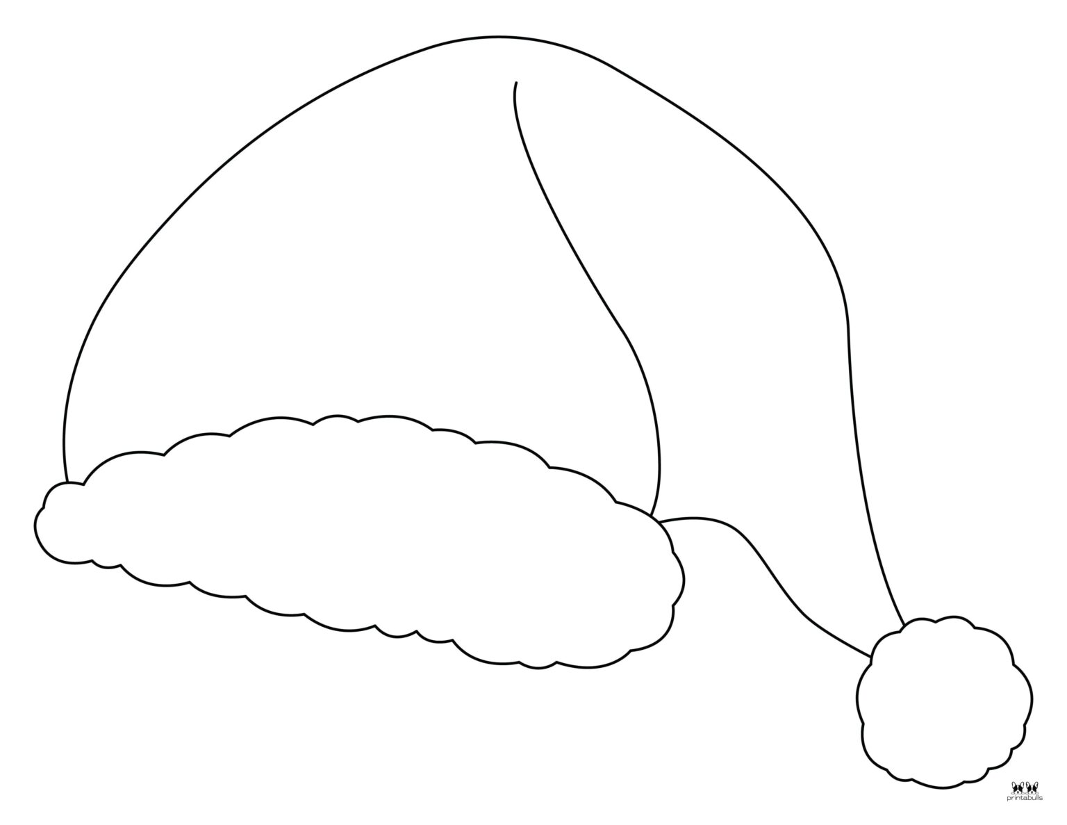 Santa Hat Templates & Coloring Pages - FREE | Printabulls