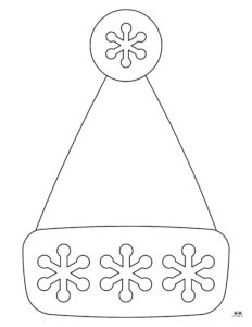 Santa Hat Templates & Coloring Pages - FREE | Printabulls