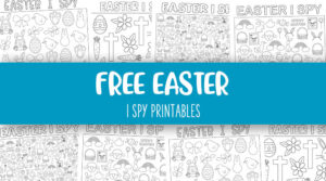 Easter I Spy - 4 FREE Printables | Printabulls
