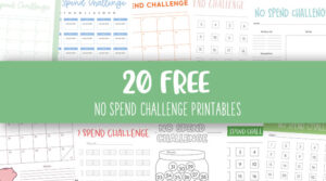 No Spend Challenge Printables | Printabulls - PrintaBulk