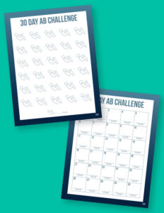 30 Day Challenge Printables | Printabulls