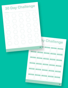 30 Day Challenge Printables | Printabulls