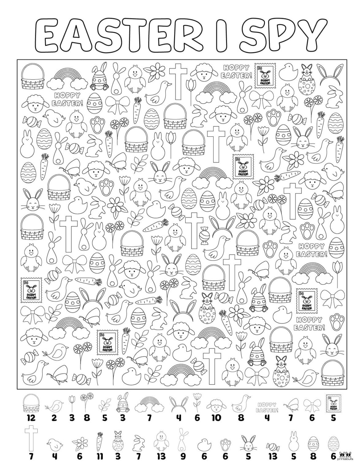 Easter I Spy - 4 FREE Printables | Printabulls
