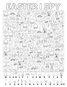 Easter I Spy - 4 FREE Printables | Printabulls