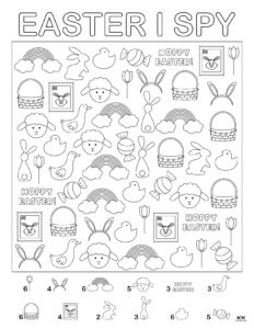 Easter I Spy - 4 FREE Printables | Printabulls