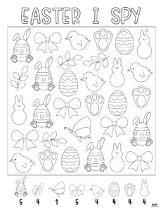 Easter I Spy - 4 FREE Printables | Printabulls