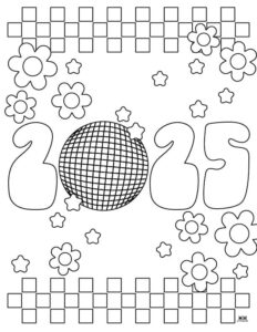 New Year Coloring Pages - 40 FREE Pages | Printabulls