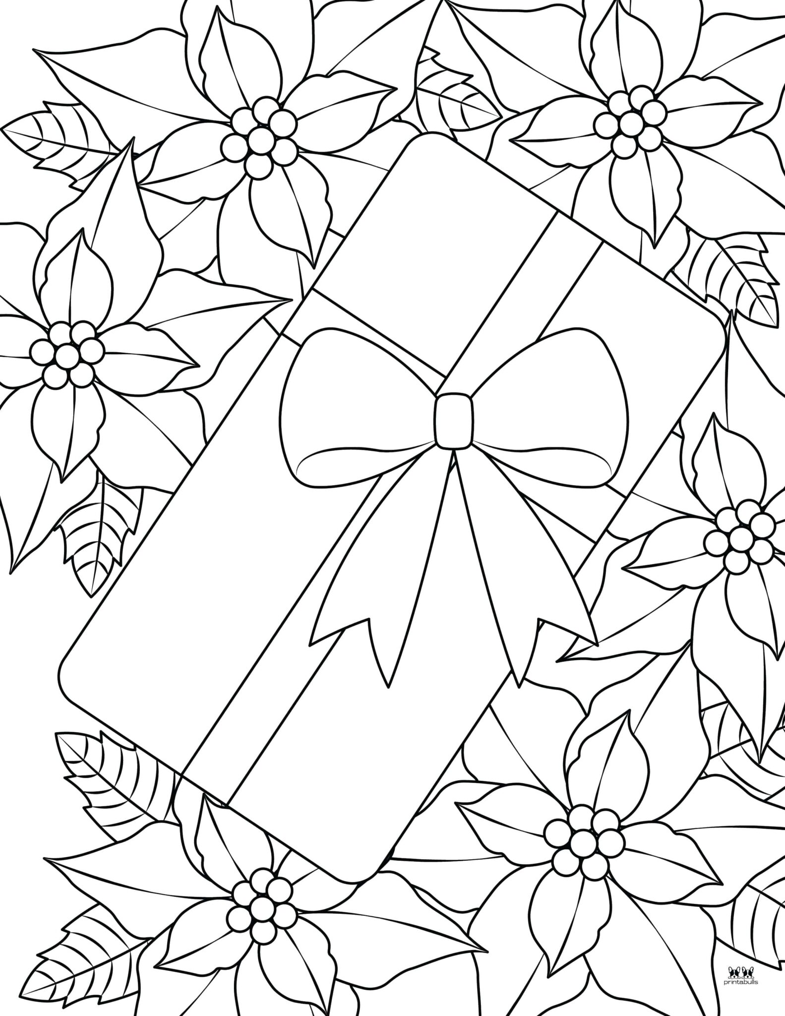 Poinsettia Coloring Pages & Templates - FREE | Printabulls