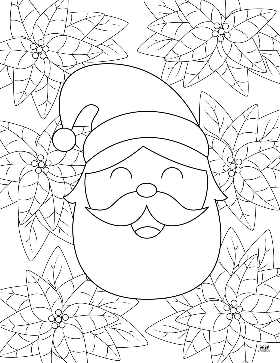 Poinsettia Coloring Pages & Templates - FREE | Printabulls