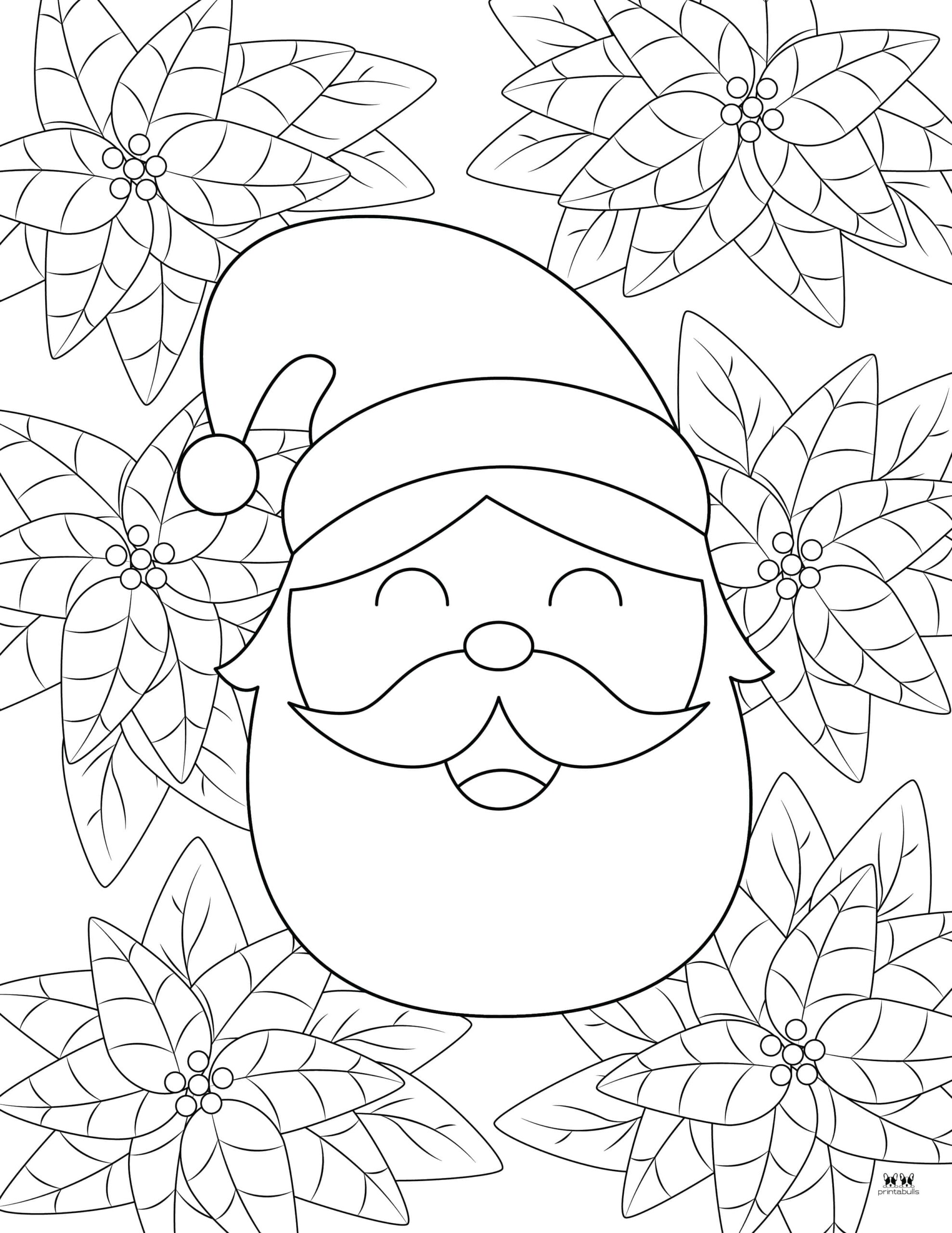 Poinsettia Coloring Pages & Templates - FREE | Printabulls