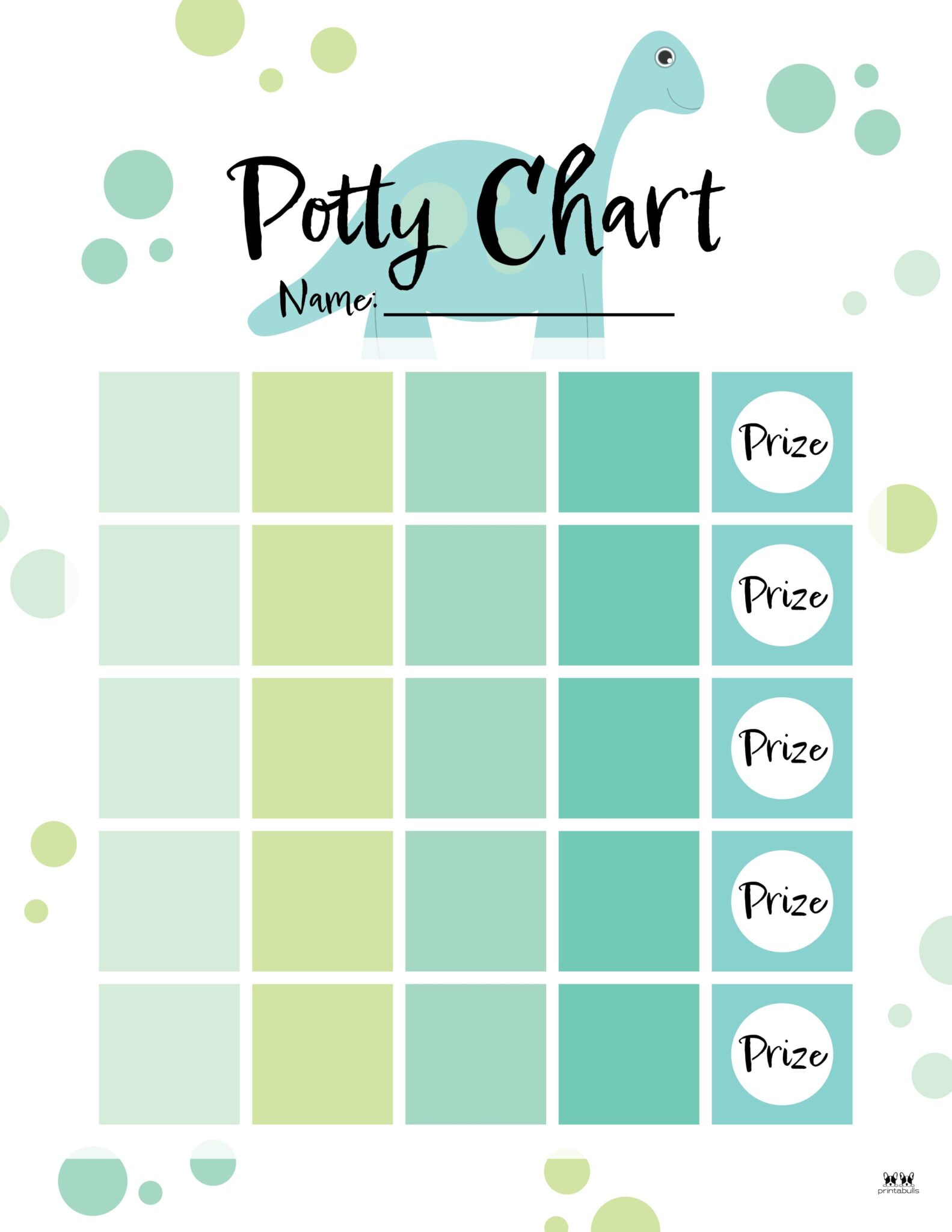 Printable Potty Training Charts - 20 Pages | Printabulls