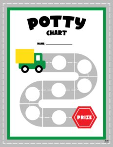 Printable Potty Training Charts - 20 Pages | Printabulls