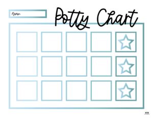 Printable Potty Training Charts - 20 Pages | Printabulls