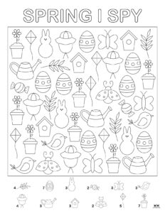 Spring I Spy - 4 FREE Printables | Printabulls