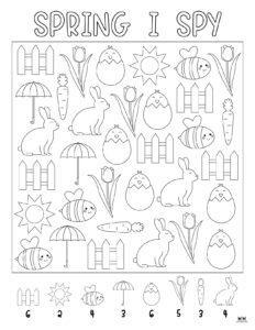 Spring I Spy - 4 FREE Printables | Printabulls