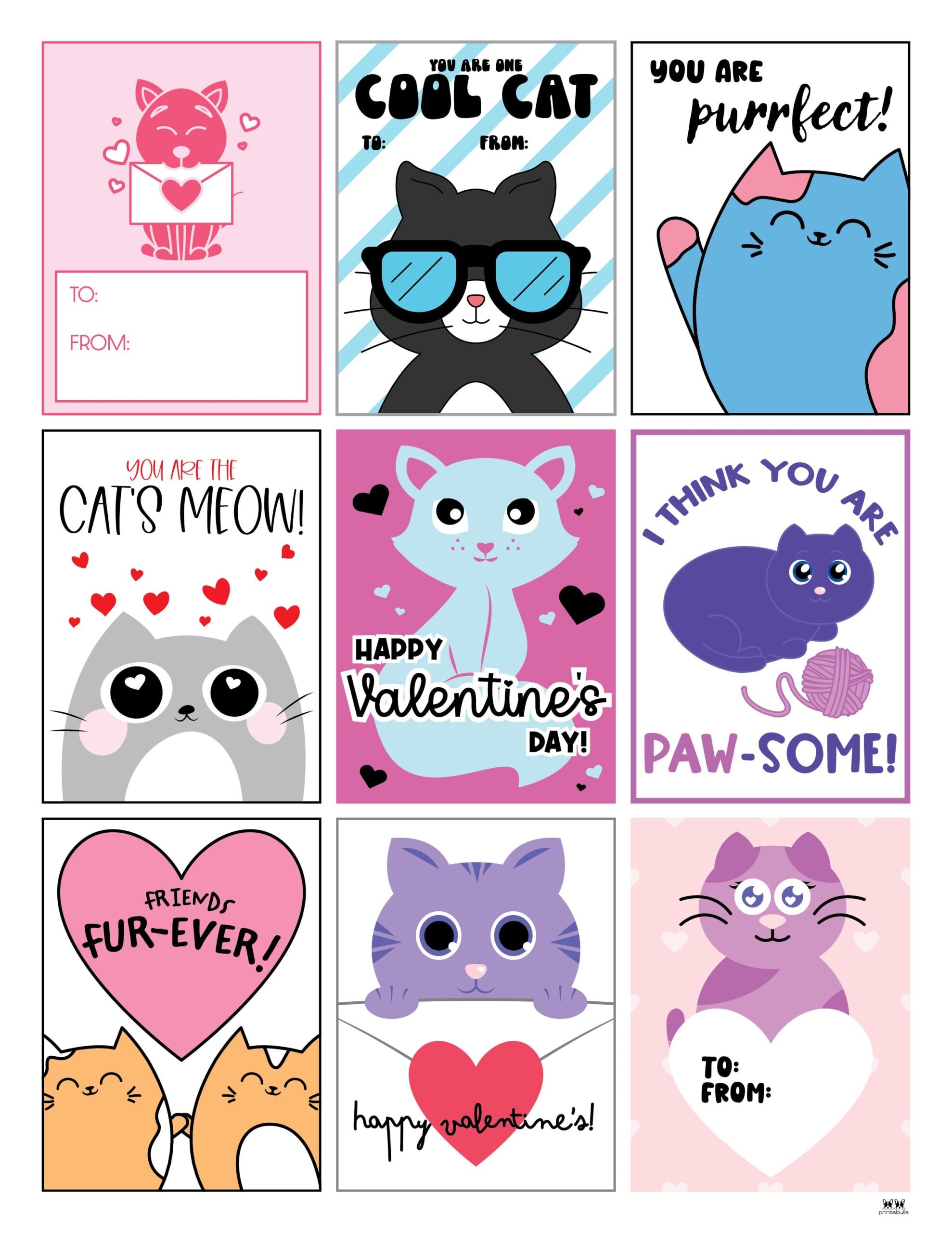 Printable Valentine's Day Cards - 250+ Free Printables | Printabulls