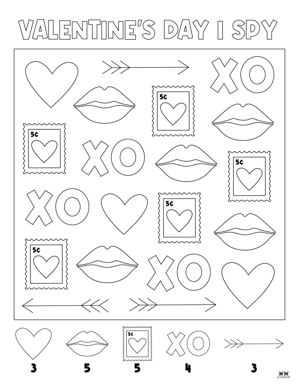 Valentine's Day I Spy - 4 FREE Printables | Printabulls