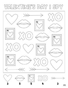 Valentine's Day I Spy - 4 FREE Printables | Printabulls