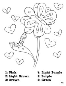 Valentine's Day Color By Number - 20 Pages | Printabulls