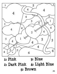 Valentine's Day Color By Number - 20 Pages | Printabulls