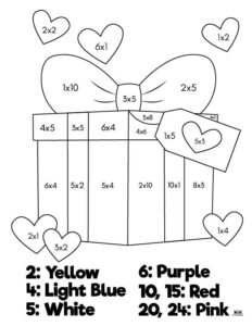 Valentine's Day Color By Number - 20 Pages | Printabulls