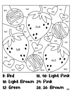 Valentine's Day Color By Number - 20 Pages | Printabulls