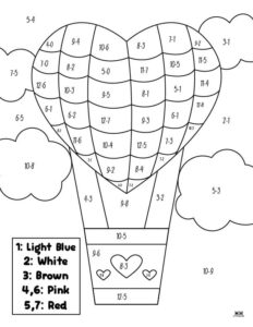 Valentine's Day Color By Number - 20 Pages | Printabulls
