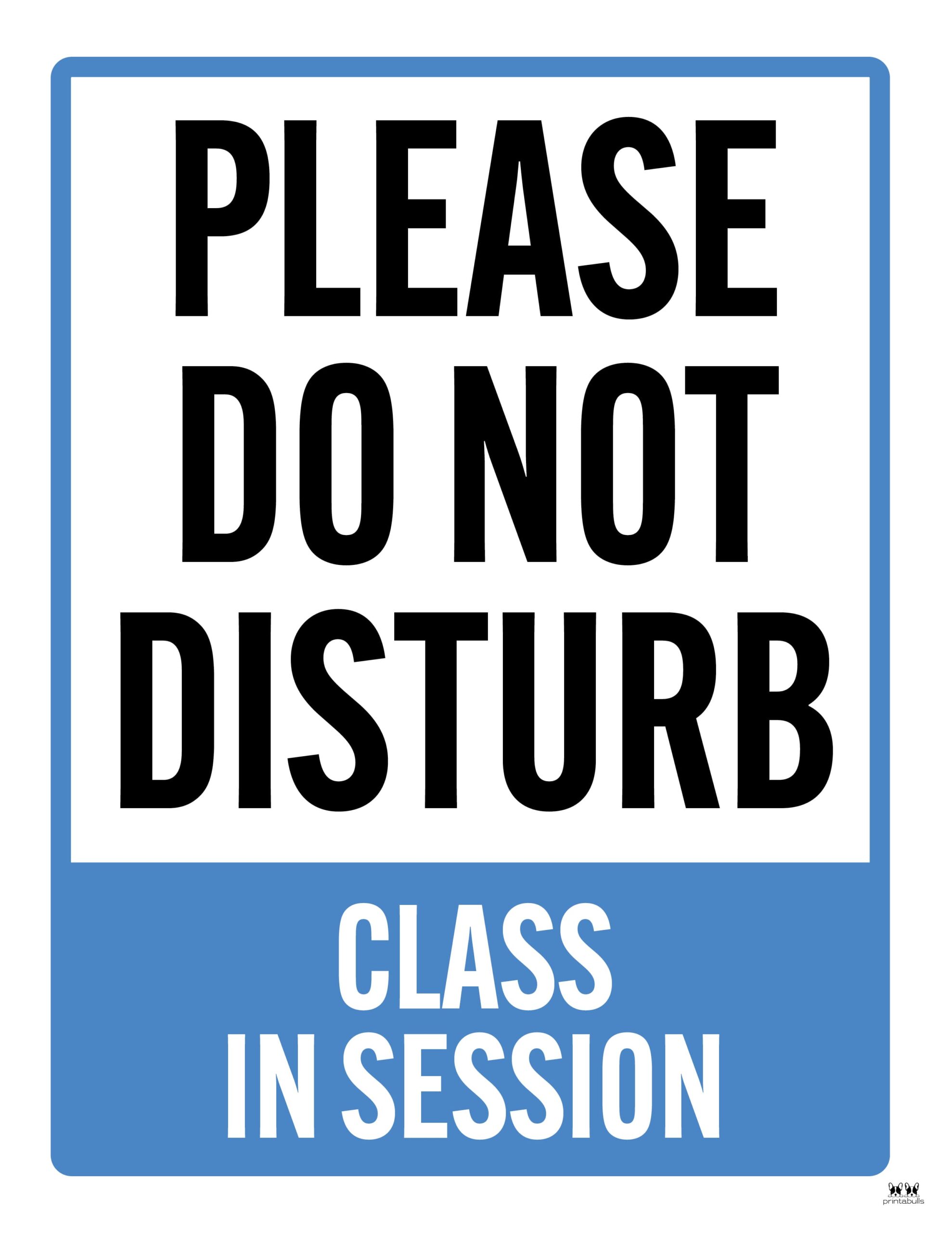 Do Not Disturb Signs - 25 FREE Printables | Printabulls