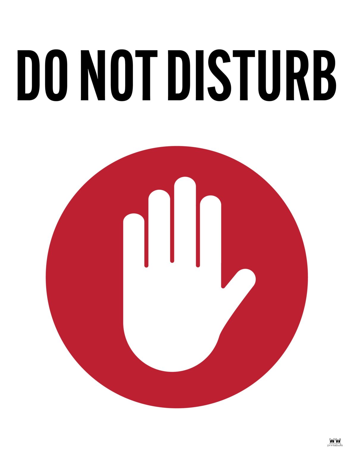 Do Not Disturb Signs - 25 FREE Printables | Printabulls