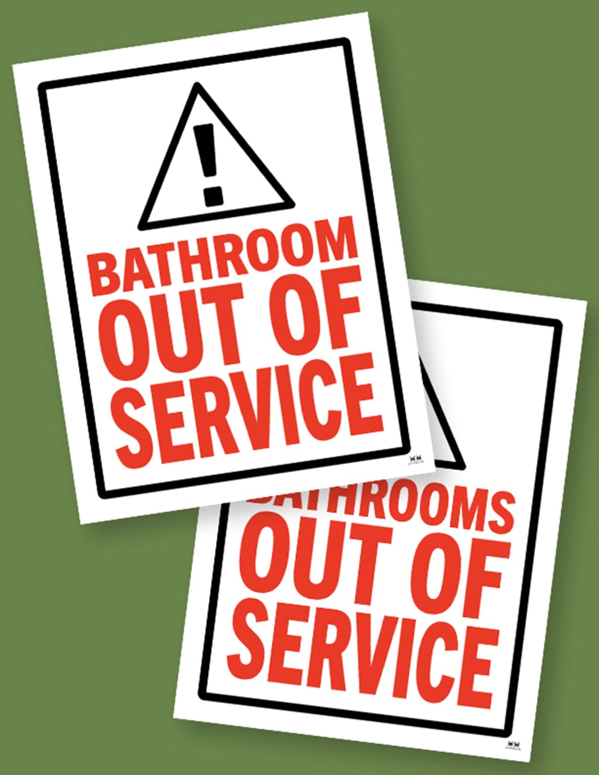 Out Of Service Signs - 25 FREE Printables | Printabulls