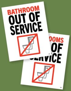 Out Of Service Signs - 25 FREE Printables | Printabulls