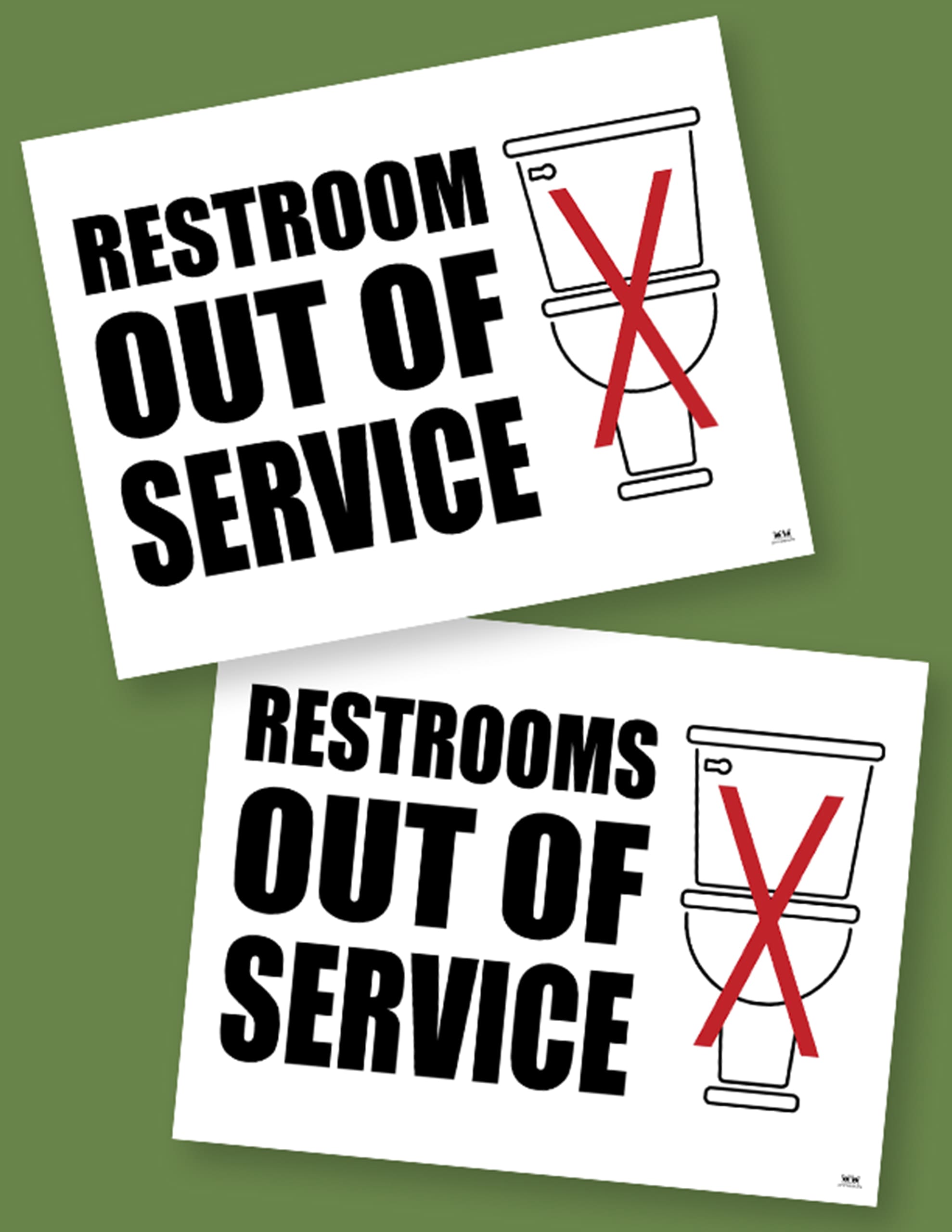 Out Of Service Signs - 25 FREE Printables | Printabulls