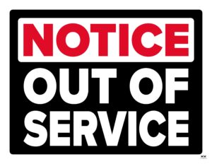 Out Of Service Signs - 25 FREE Printables | Printabulls